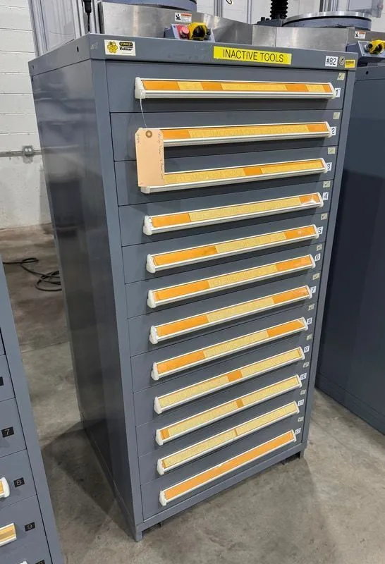 Used Industrial Drawer Cabinets Stanley Vidmar For Sale