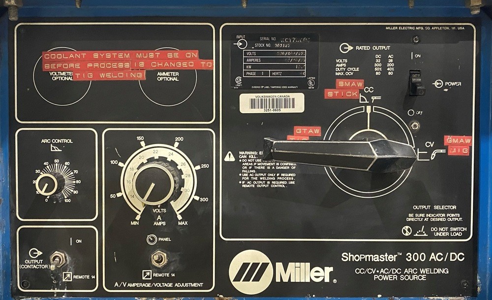 Used Miller Shopmaster 300 For Sale — Liberty Machinery