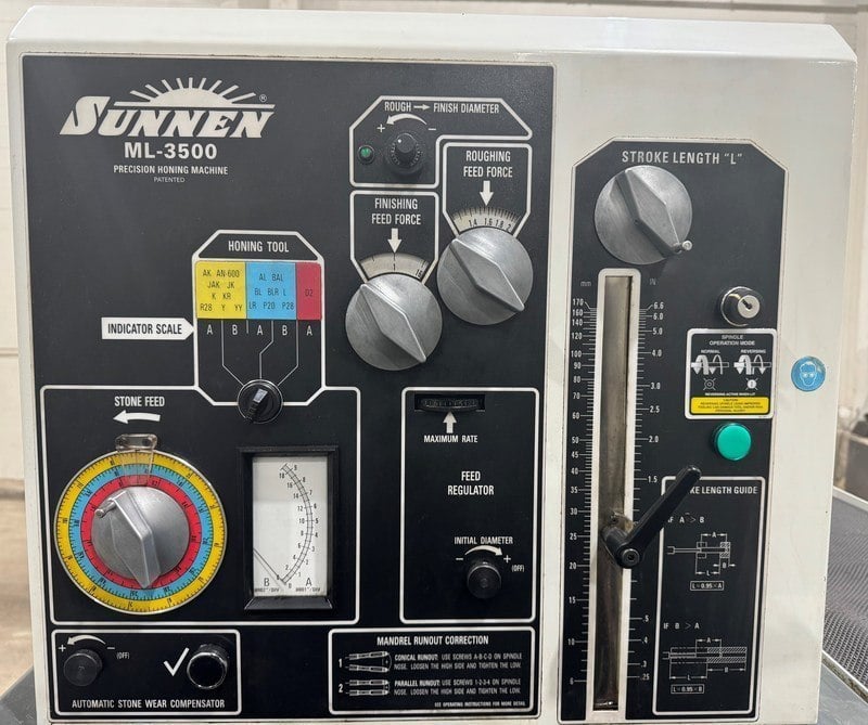 Used Sunnen ML3500D Horizontal Honing Machine For Sale