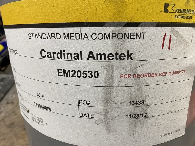 Used Extrude Hone Media (Kennametal) EM20530 For Sale — Liberty Machinery