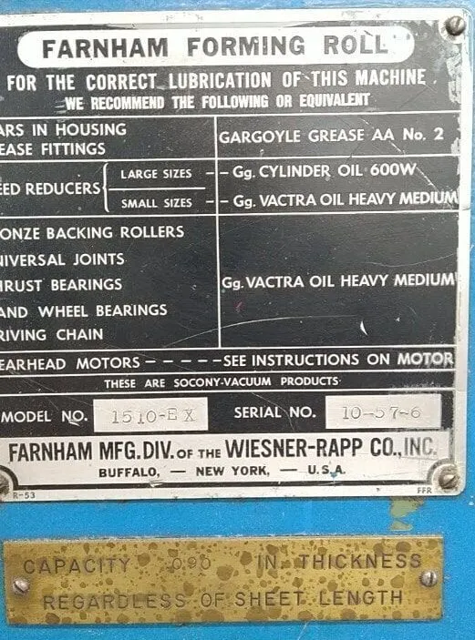Used Farnham Roller 1510-EX For Sale — Liberty Machinery